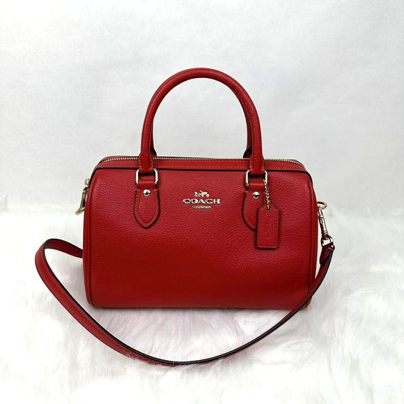 Coach | Bags | Coach Rowan Satchel Bag Crossbody Handbag In Gold Miami ...